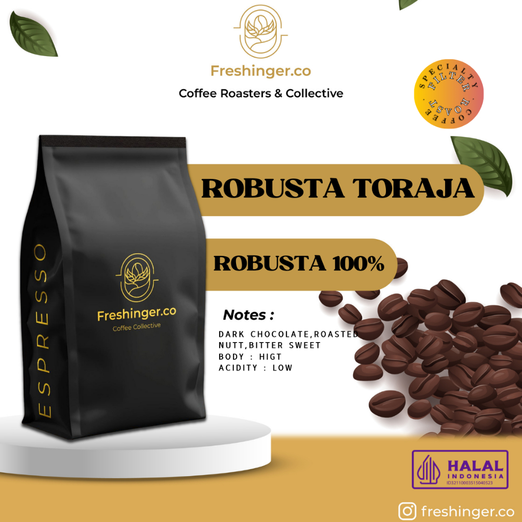 Jual Kopi Robusta Toraja Premium 1kg | Shopee Indonesia