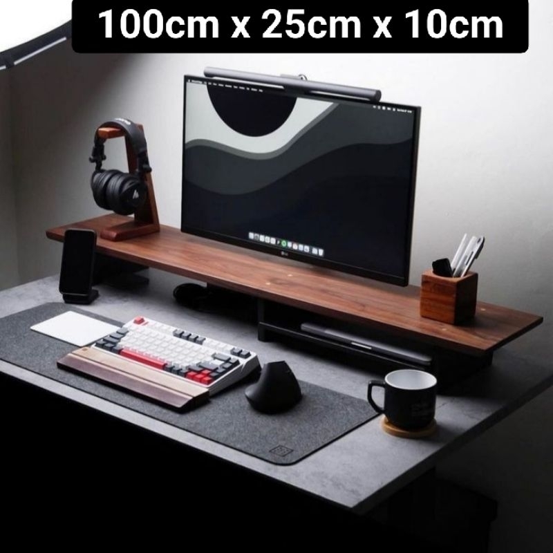 Jual Meja laptop stand monitor dudukan komputer panjang 100cm | Shopee ...