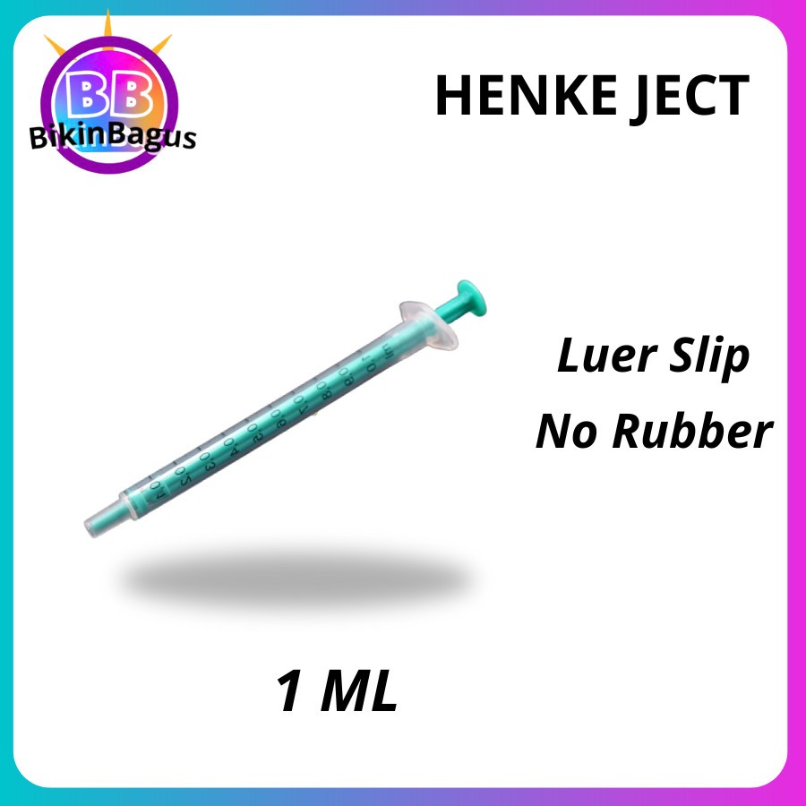 Jual Henke Ject Norm Ject 1 ml Suntikan Luer Slip Syringe Disposible ...