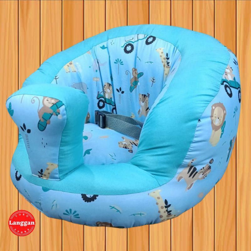 Jual SOFA BAYI / Sofa baby belajar duduk / sofa duduk bayi Biru Muda ...