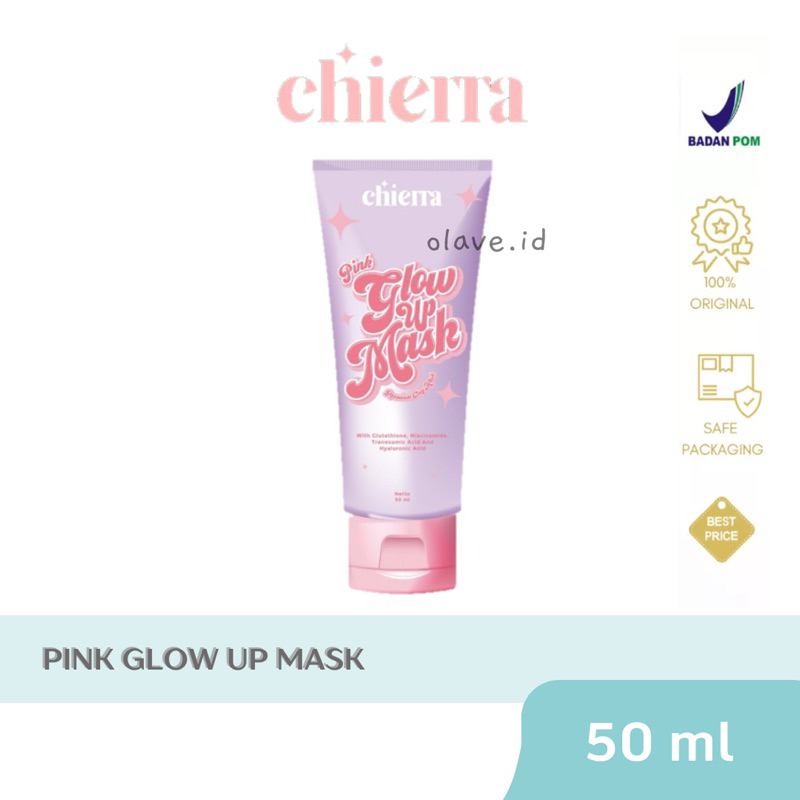 Jual Pink Glow Up Mask by Chierra Mencerahkan Kulit | Shopee Indonesia