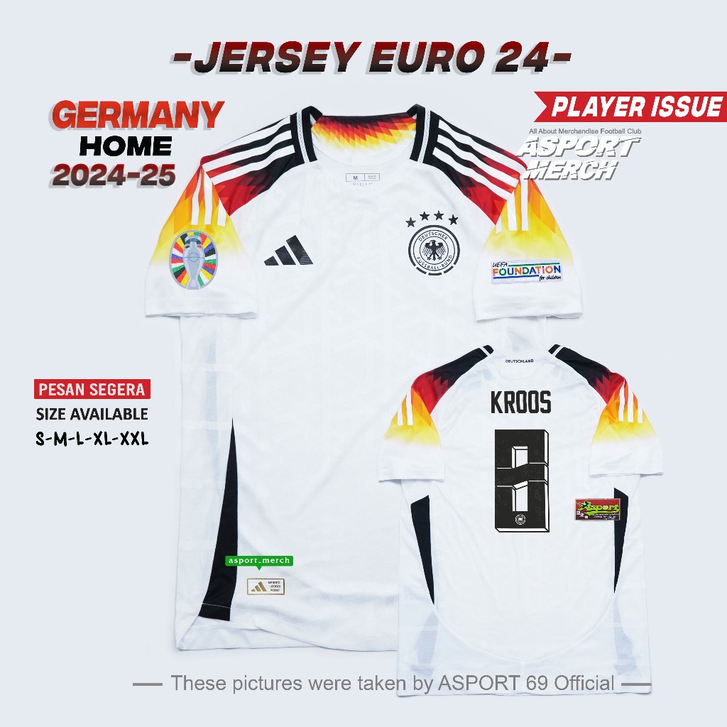 Jual JERSEY JERMAN HOME 2024 TERBARU PLAYER ISSUE JERSEY BOLA JERMAN HOME 2024 2025 JERSEY ...