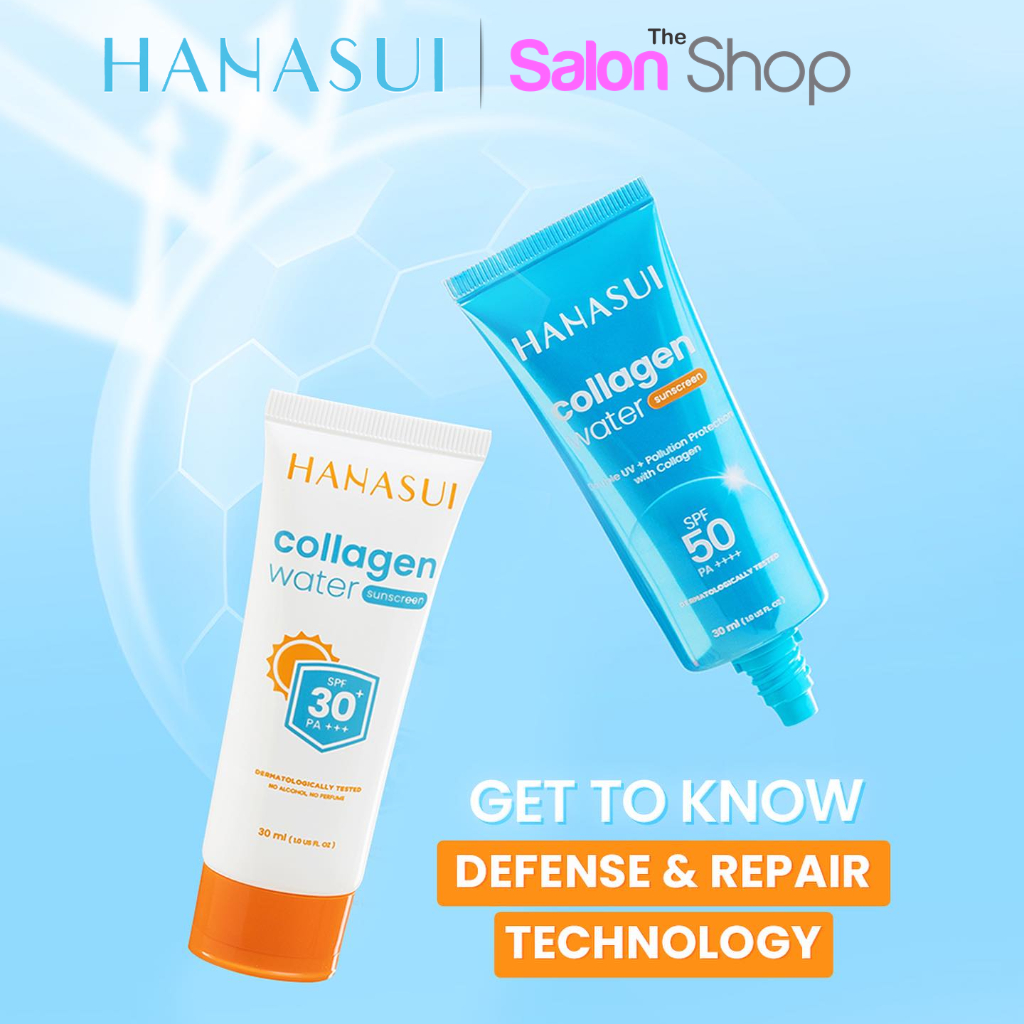 Jual Hanasui Collagen Water Sunscreen SPF 30 | SPF 50 | 30ml | Tabir ...