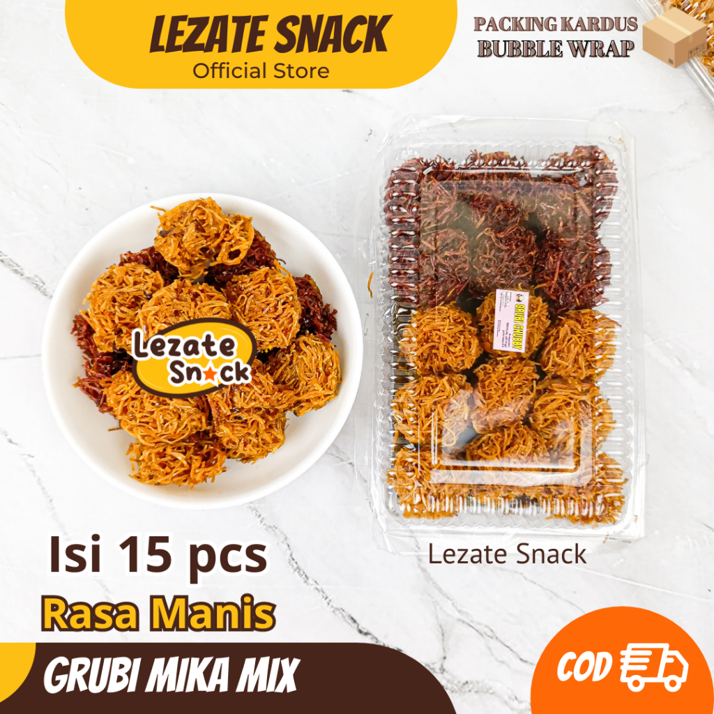Jual Sedap Snack - Grubi Kremes Mika Isi 15 Biji Manis / Kremes Ubi ...