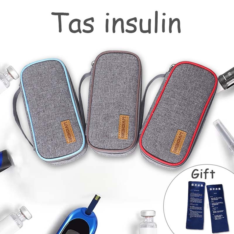 Jual Cooler Bag Insulin Portable Pendingin Insulin Tas Travelling Tas Penyimpanan Insulin ...