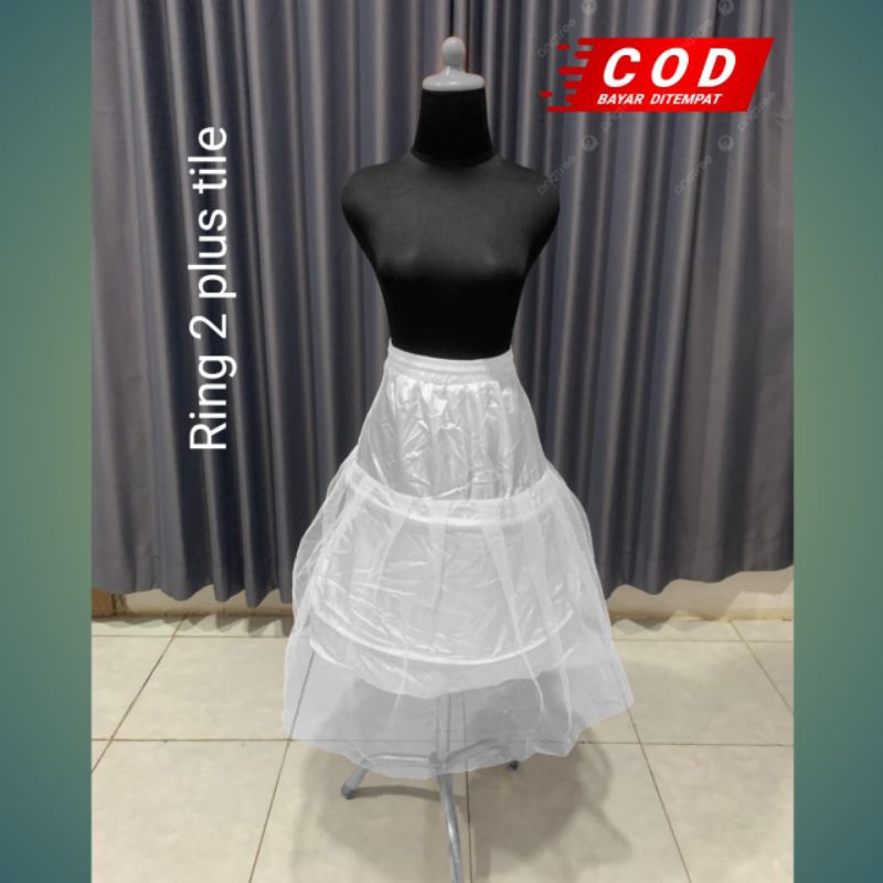 Jual Petticoat/petikut/petikot Ring 2 plus tile pengembang gaun ...