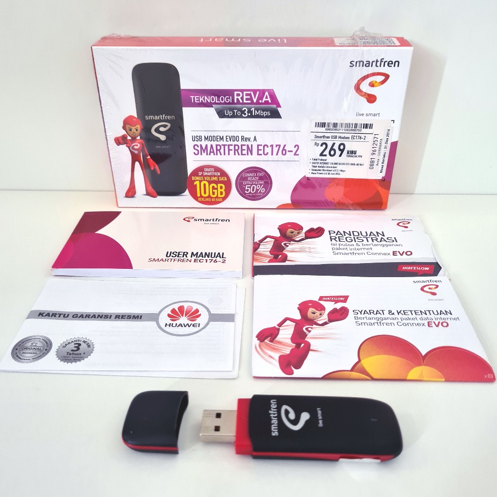 Jual Huawei USB Modem EVDO Rev. A Smartfren EC176-2 CDMA Nostalgia Koleksi Jadul Kuno Klasik ...
