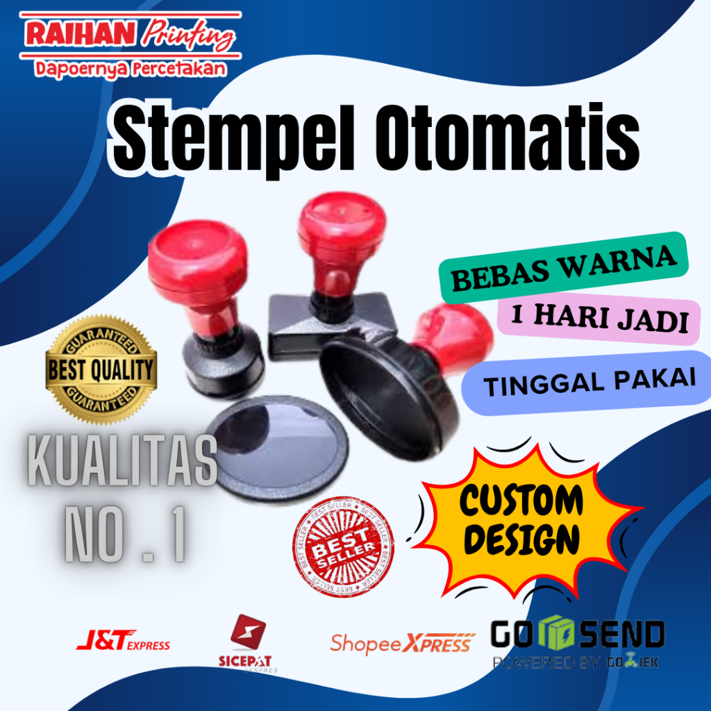 Jual STEMPEL OTOMATIS/FLASH DESAIN SENDIRI | Shopee Indonesia