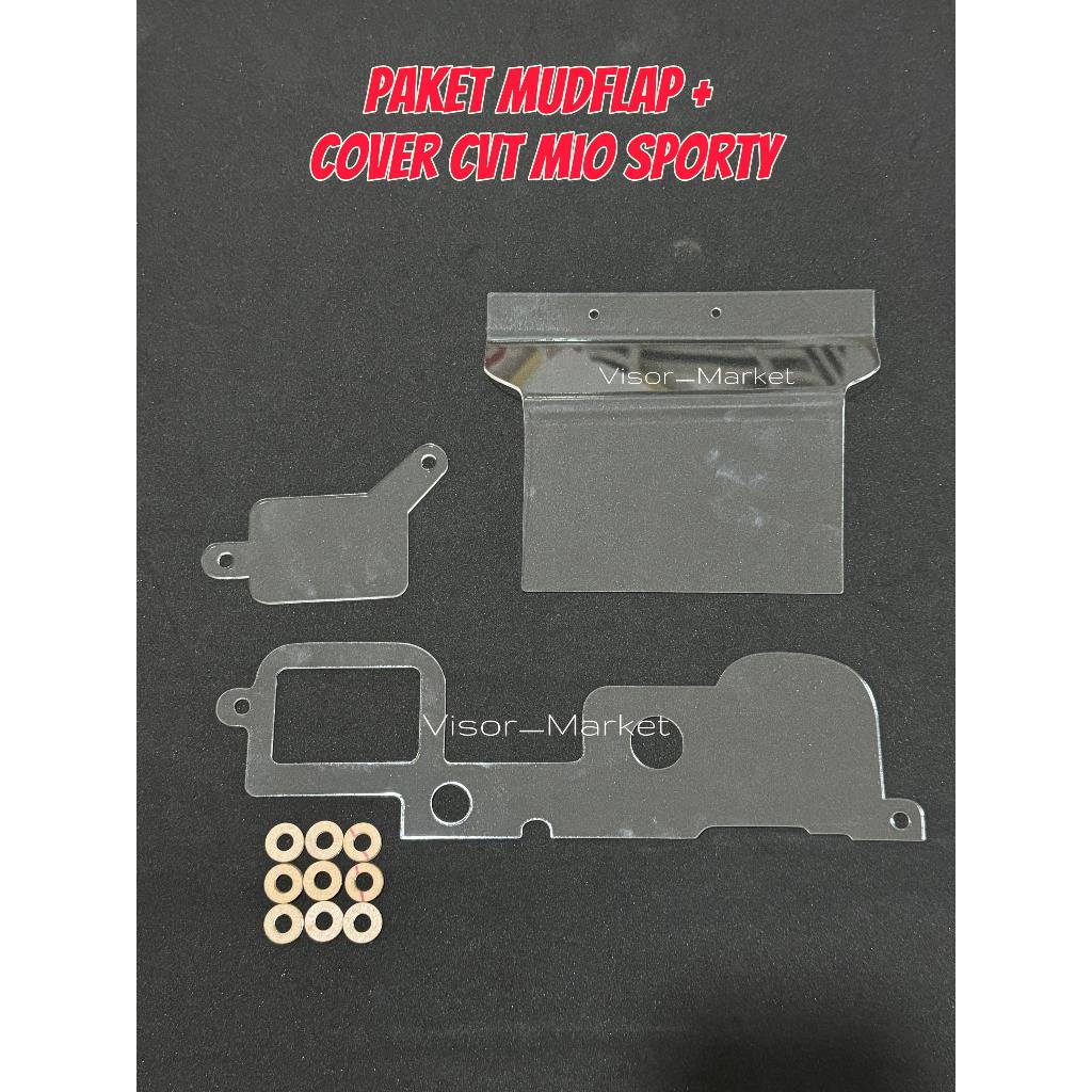 Jual PAKET MUDFLAP MIO SPORTY + COVER CVT MIO SPORTY BAHAN AKRILIK ...
