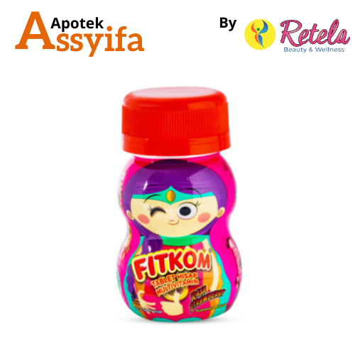 Jual FITKOM STRAWBERRY 1 BOTOL 21 TABLET | Shopee Indonesia