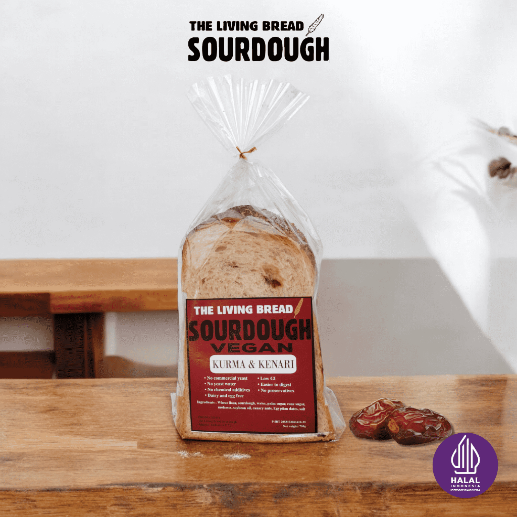 Jual Roti Sourdough Kurma And Kenari The Living Bread | Shopee Indonesia