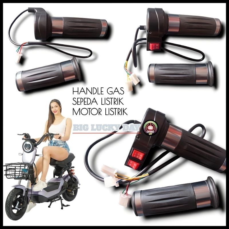 Jual HANDLE GAS SEPEDA LISTRIK UNIVERSAL 12V-72V THROTTLE GAS 3 SPEED ...