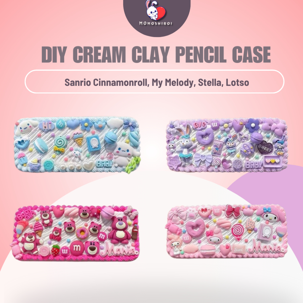 Jual DIY DECO Cream Kit Menghias Kotak Pen / Tempat Pensil Deco Cream ...
