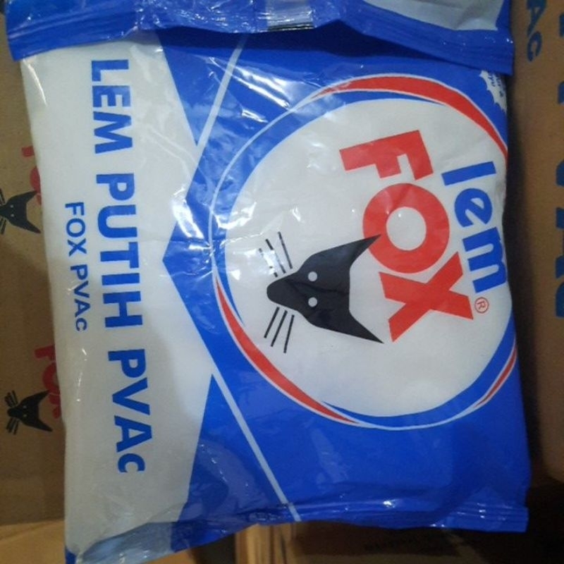 Jual LEM FOX PUTIH PVAC SACHET kantong 600 gram biru untuk SLIME, KAYU , KERTAS | Shopee Indonesia