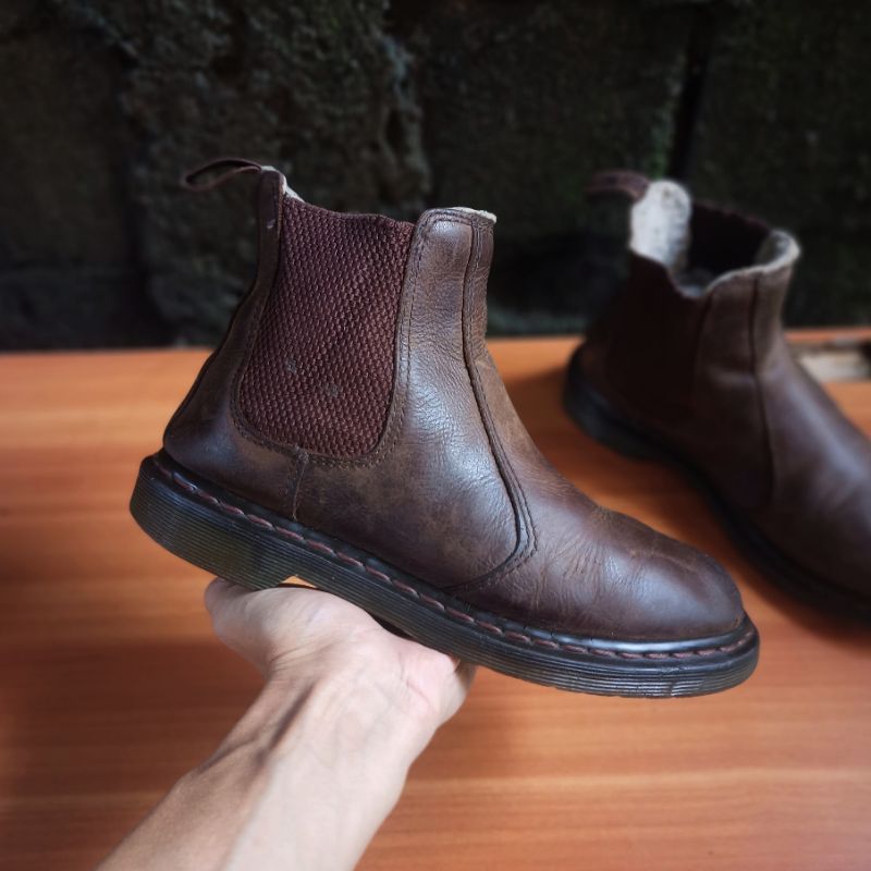 Jual dr martens docmart leonore chelsea boots | Shopee Indonesia