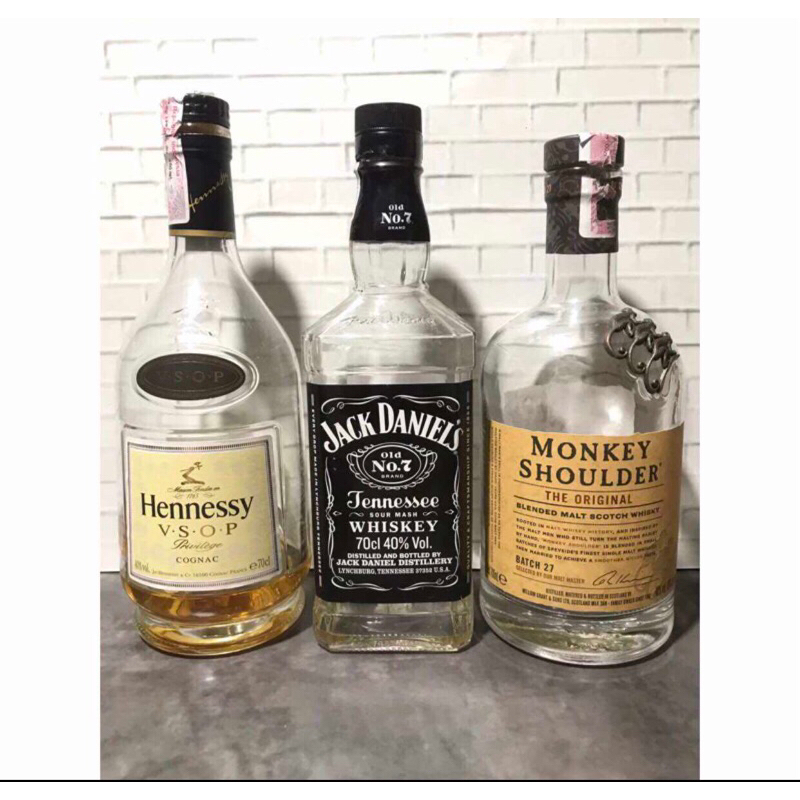 Jual botol bekas miras jackdaniels chivas / botol pajangan / botol koleksi | Shopee Indonesia