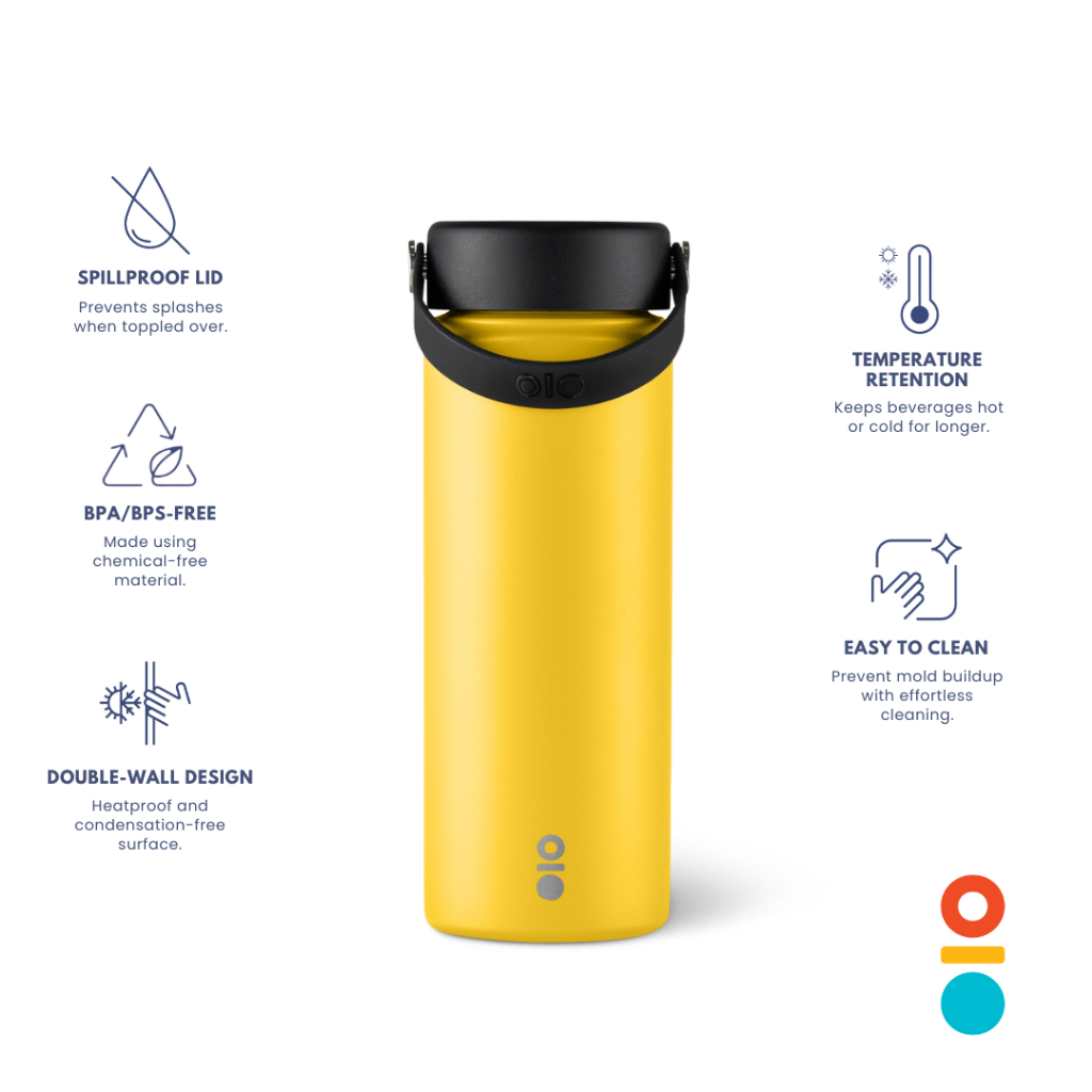 Jual Montigo | Tumbler Ace Bottle Medium 18oz - 530ml Marigold | Shopee ...