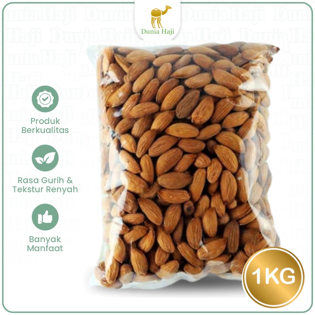 Jual Kacang ALMOND Kupas Utuh Almond Nuts Panggang Almon Whole Roasted ...