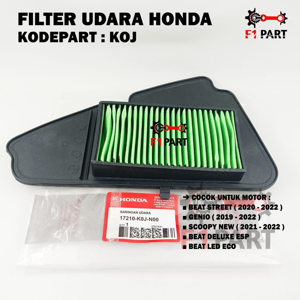 Jual Filter Udara KOJ Honda Genio Beat Deluxe Beat Led Eco Beat Street ...