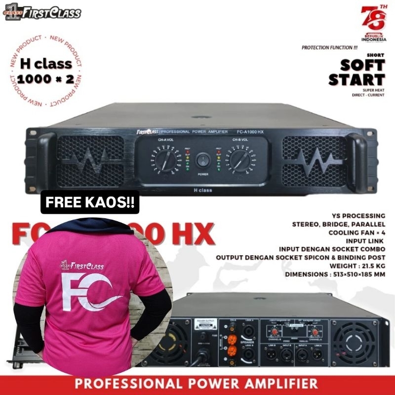 Jual Power Firstclass 1000 HX | Power Amplifier Class H (Free Kaos ...
