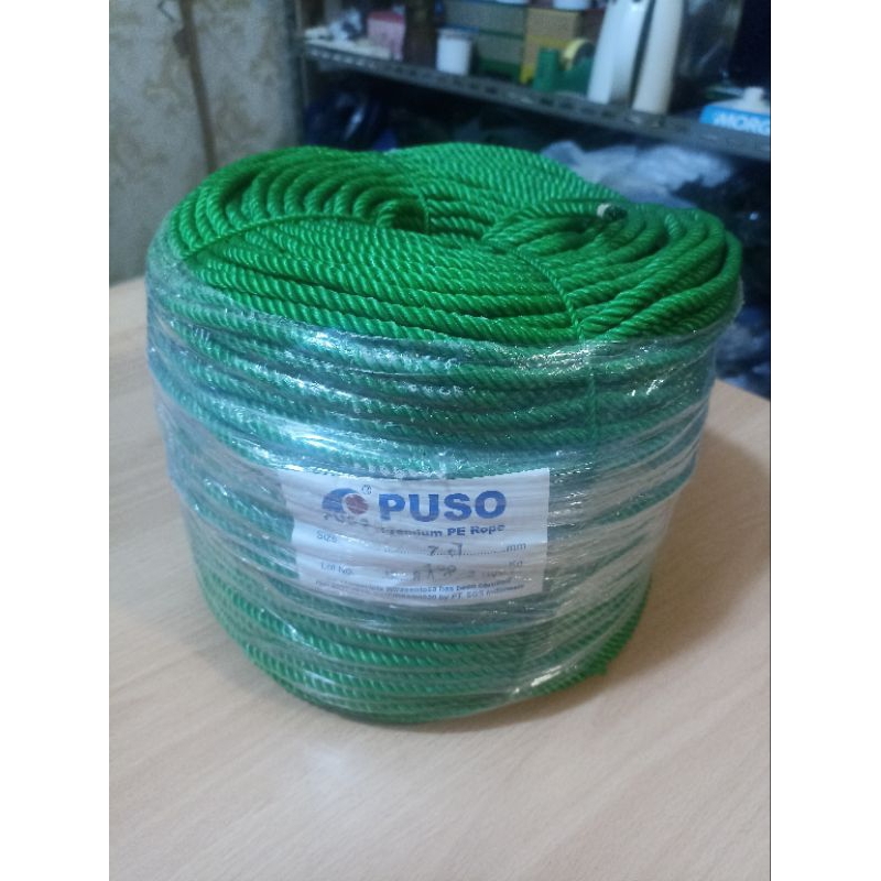 Jual tali tambang plastik PE ukuran 7 mm merk fuso per rol | Shopee Indonesia