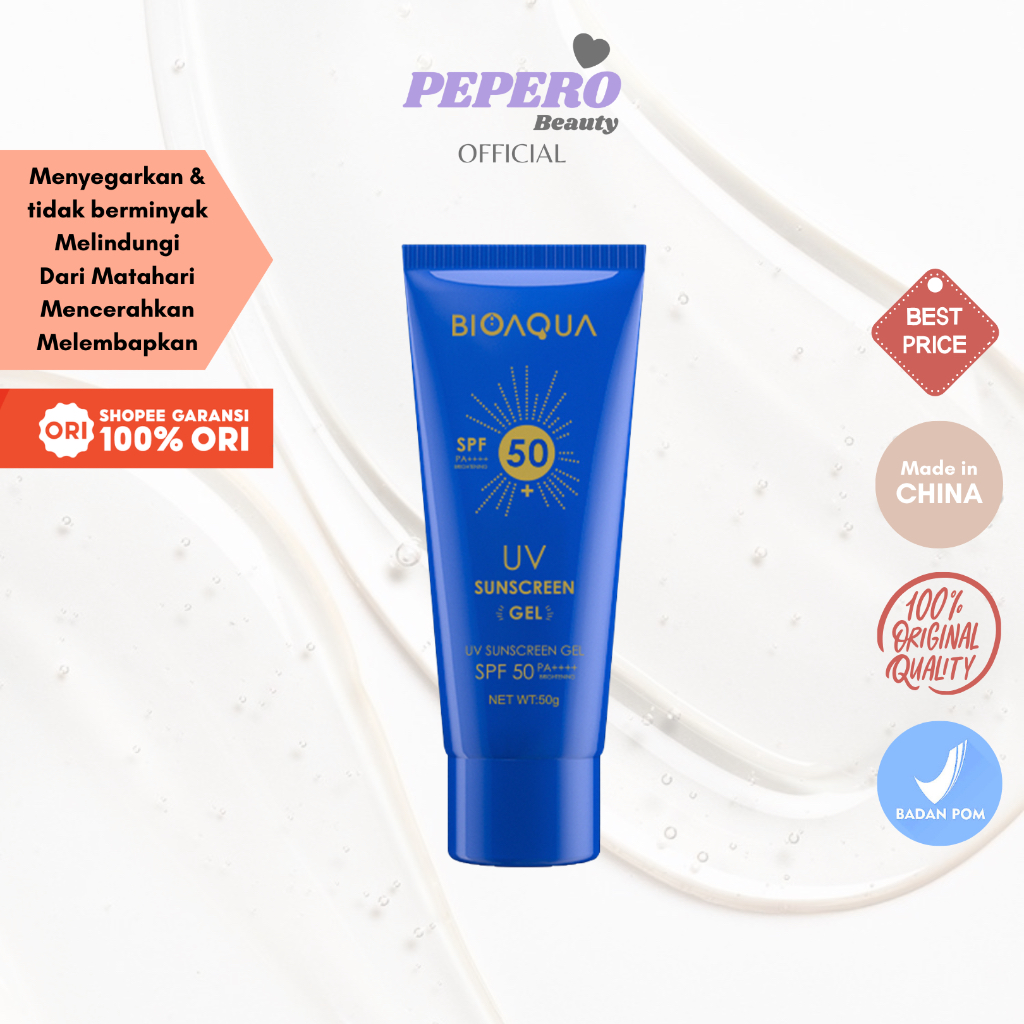 Jual BIOAQUA UV Sunscreen Gel SPF50 PA++++ - Sunscreen Wajah Sunblock ...