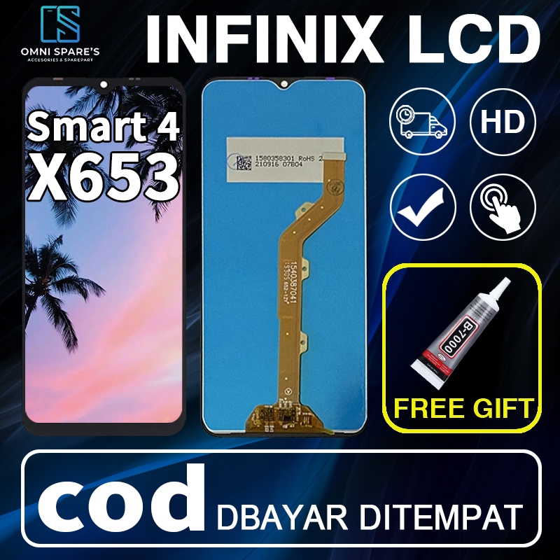 Jual LCD LCD INFINIX SMART 4/X653 Fullset Original Layar hp Touchscreen ...