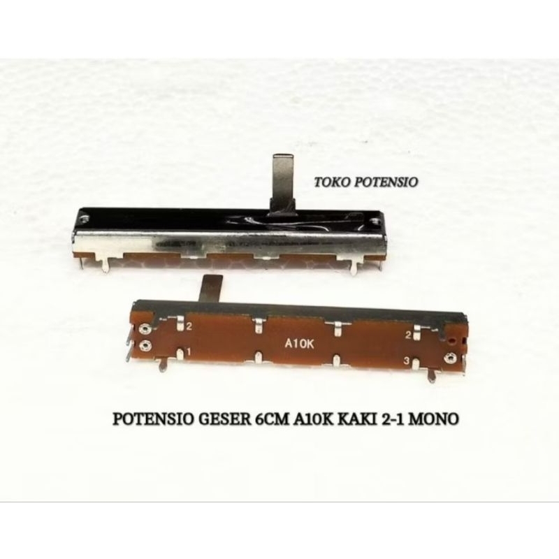 Jual POTENSIO GESER 6CM A10K KAKI 2-1 MONO | Shopee Indonesia
