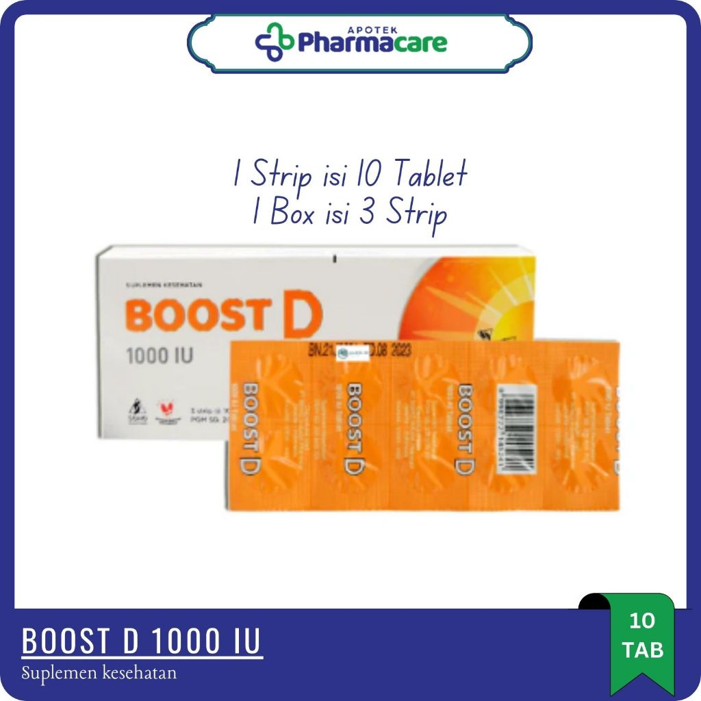 Jual Boost D Vitamin D 1000 IU Isi 10 Tablet | Shopee Indonesia