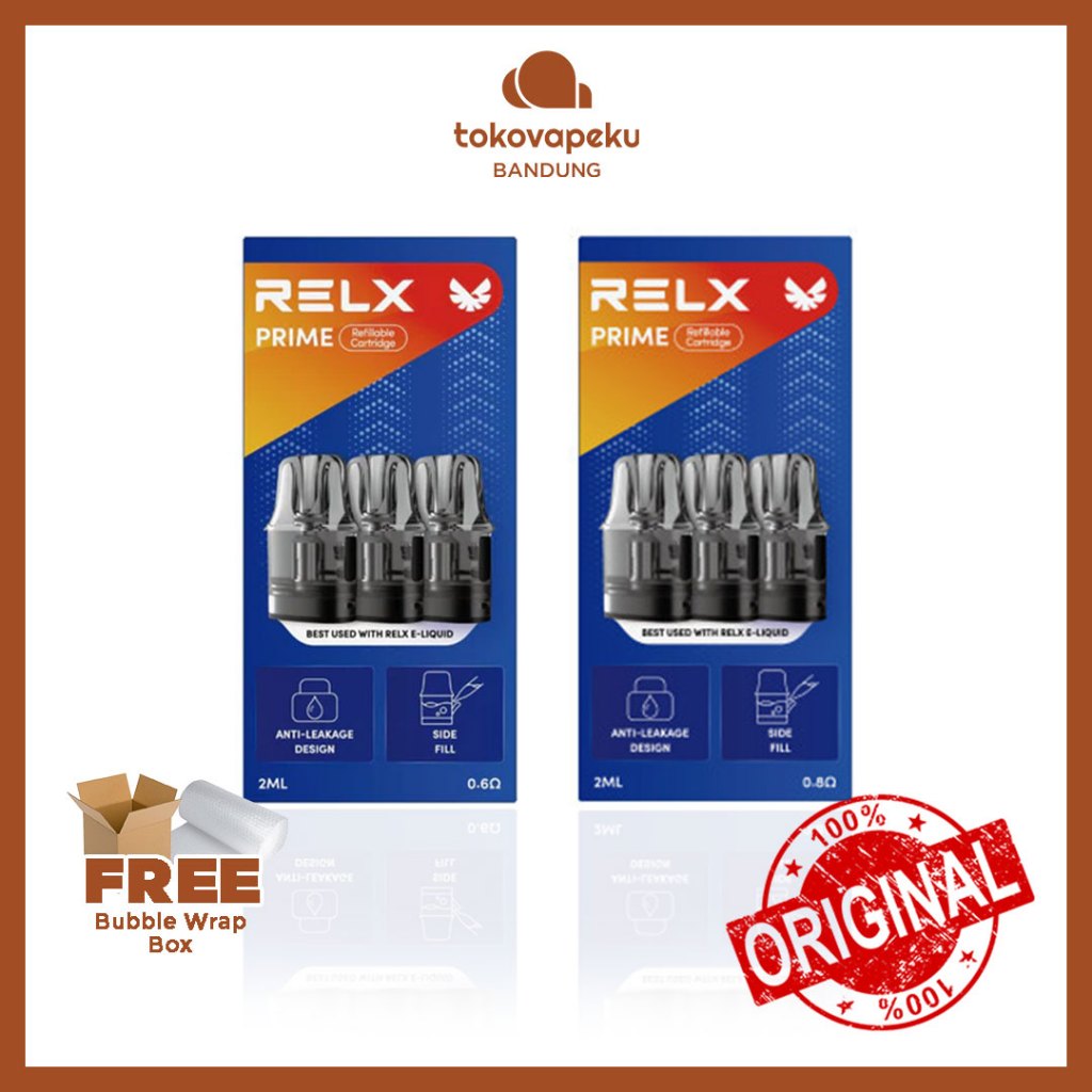 Jual CARTRIDGE RELX PRIME POD KIT CATRIDGE POD RELX 2ML ORIGINAL by ...