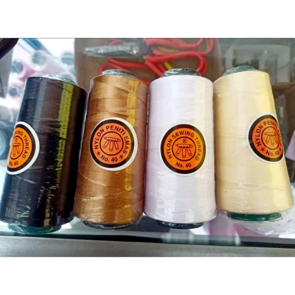 Jual benang nylon no 40 perlengkapan menjahit per rol | Shopee Indonesia