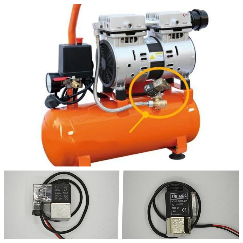 Jual SELENOID VALVE OTOMATIS KOMPRESOR OIL LESS PRESSURE SWITCH ...