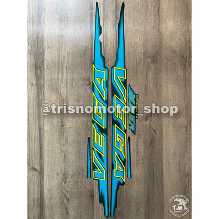 Jual striping Yamaha vega 1998 1999 hijau botol ijo botol sticker list ...