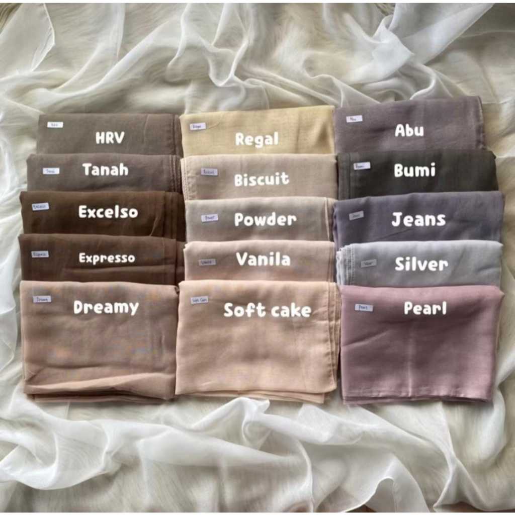 Jual Kerudung Paris Premium Jadul Polos Kerudung Segiempat Murah ...