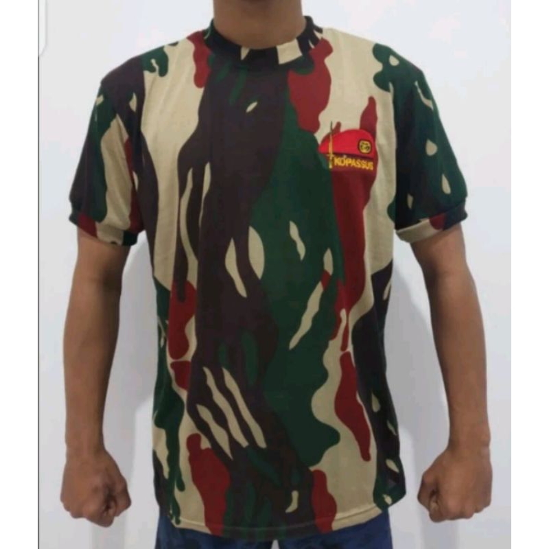 Jual BAYSTORE98 - Kaos Loreng Kopasus Logo dan Polos Daleman Lengan ...