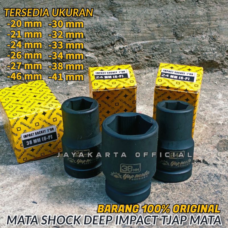 Jual Mata Shock Deep Impact Asli Tjap Mata 1 inch 20 21 24 26 27 30 32 ...