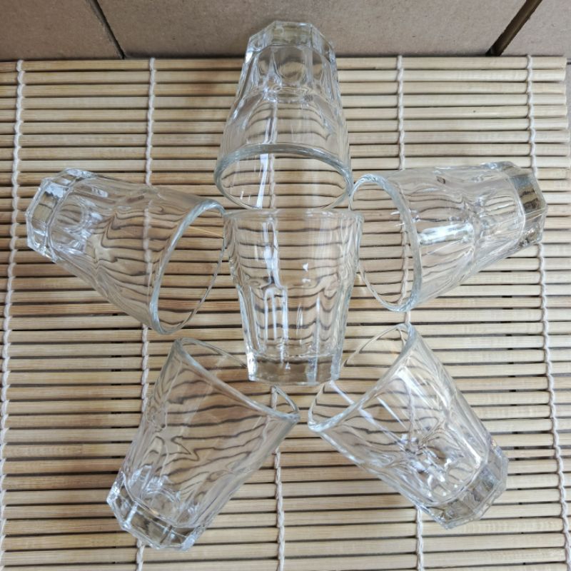 Jual Gelas sloki kaca KIM T276 set 6pc | Shopee Indonesia