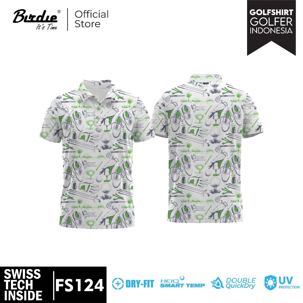 Jual Baju Polo Shirt Golf Polyester Dry Fit CoolMax Birdie FS124 | Shopee Indonesia