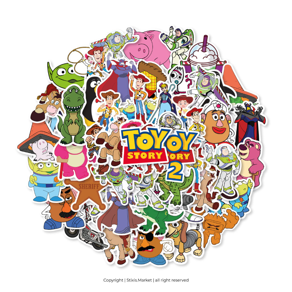 Jual [READY] STICKER PACK | TOY STORY | 50 PCS | KISSCUT | WATERPROFF ...
