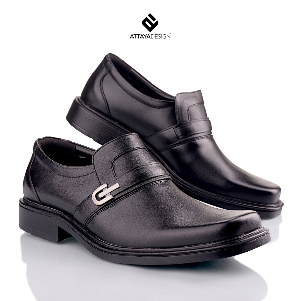 Jual ATTAYA DESIGN Sepatu Pantofel Pria Kulit Asli Formal Pendek Kerja ...