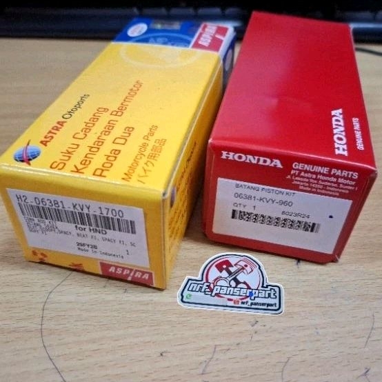 Jual ORIGINAL AHM ASTRA/STANG SEHER BEAT/CONROAD PISTON HONDA BEAT KVY ...