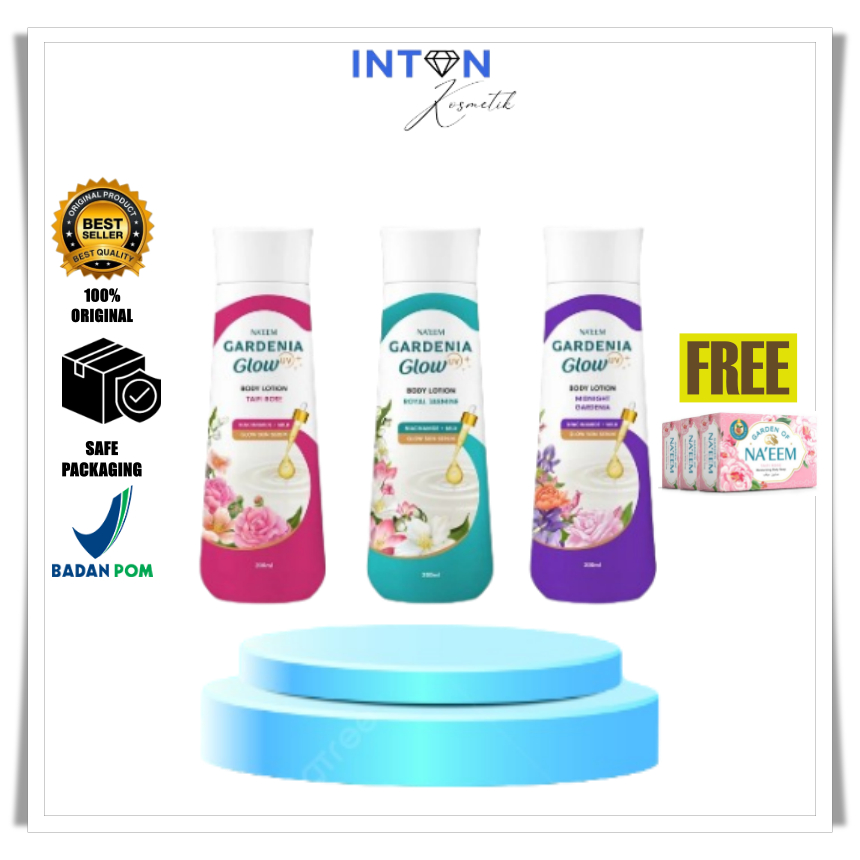 Jual [ BUY 1 GET 1 ] NAEEM Gardenia Glow Body Lotion 200ml Free Na'eem ...