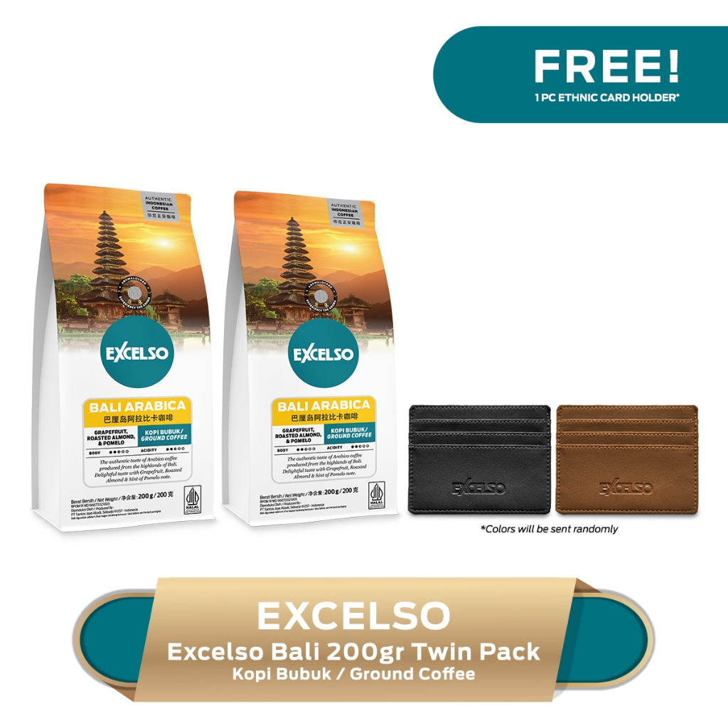 Jual Kopi Bubuk Excelso Bali Arabica 200gr Twin Pack | Shopee Indonesia