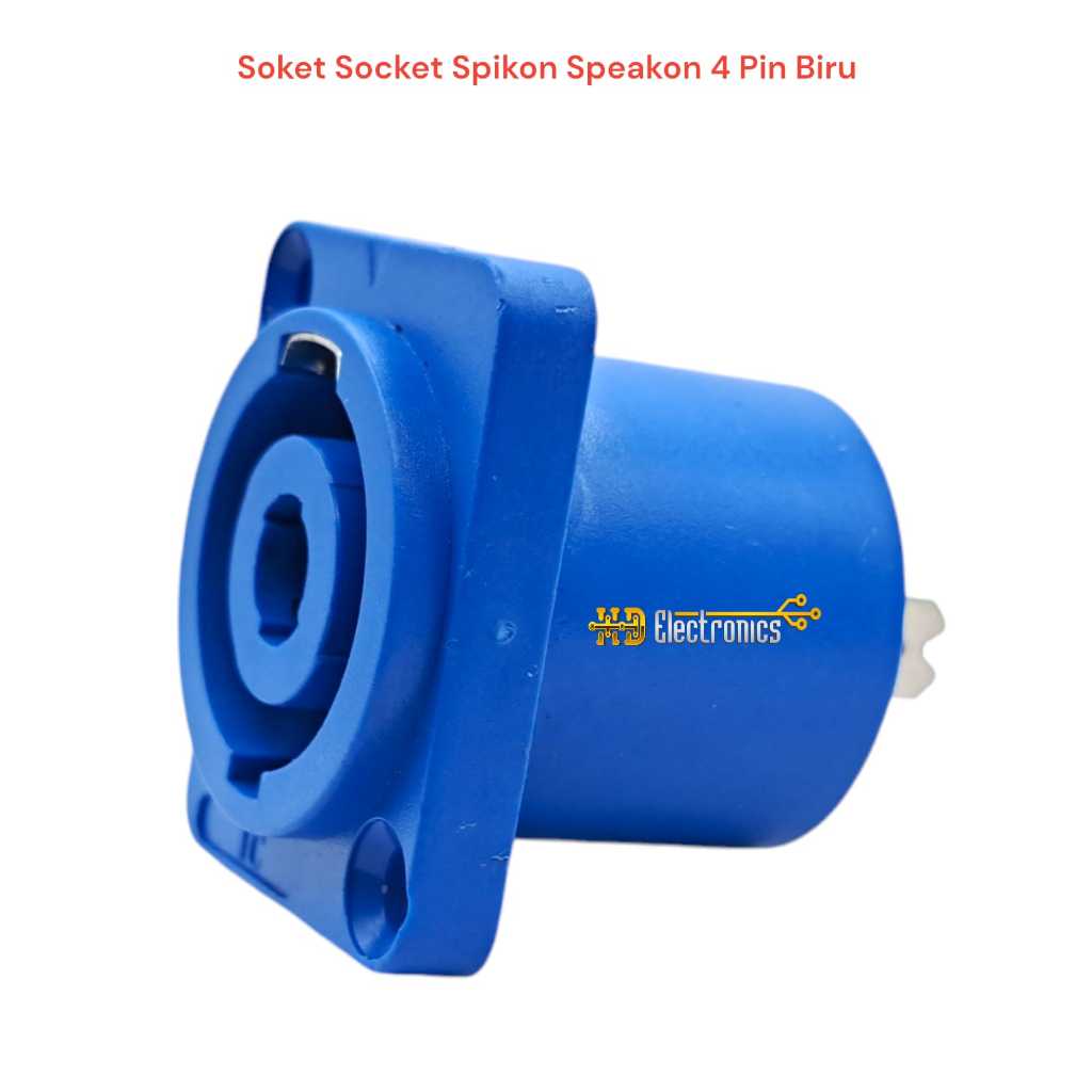 Jual Soket Socket Spikon Speakon 4 Pin Biru | Shopee Indonesia