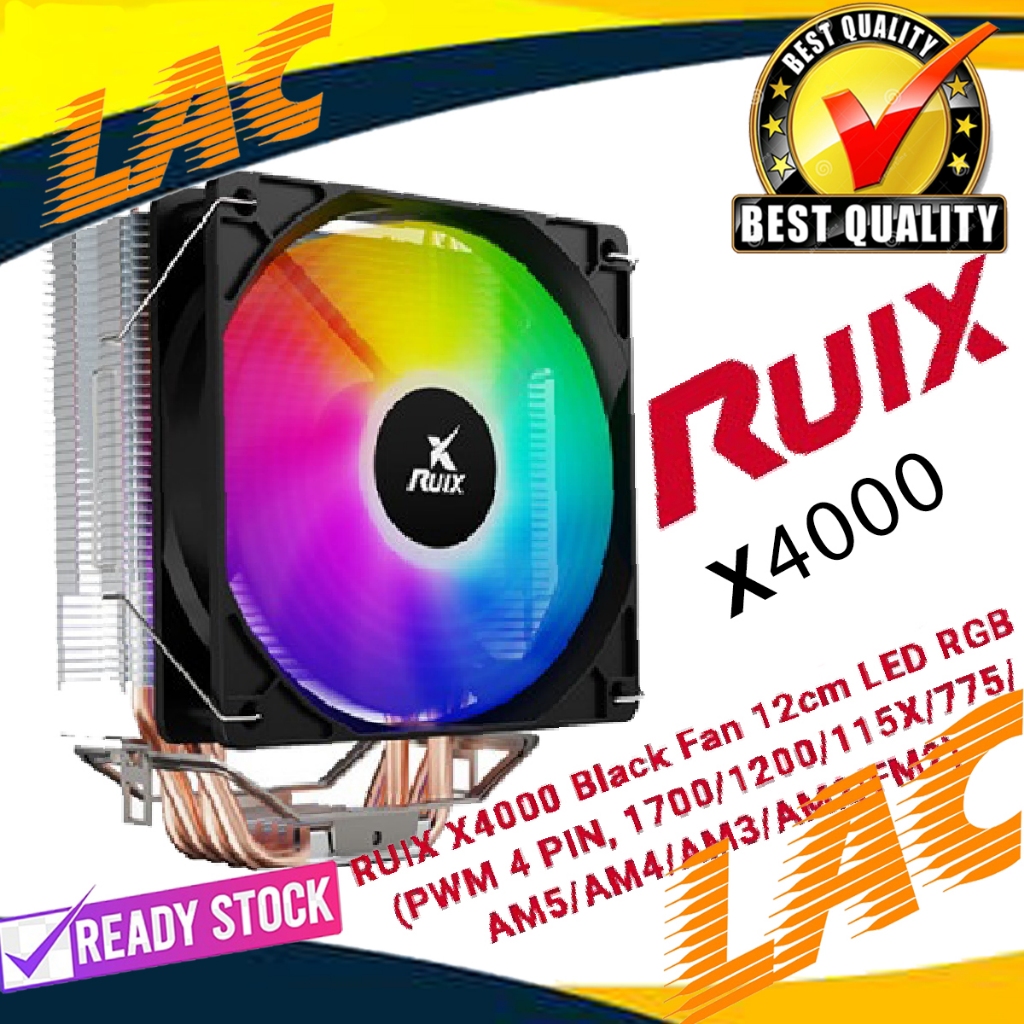 Jual Fan Processor RGB Fan CPU Cooler RIUX X4000 | Shopee Indonesia
