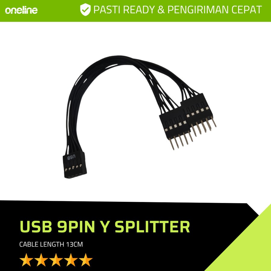Jual Kabel Y Splitter 1-to-2 USB Header | Kabel USB Front Header ...