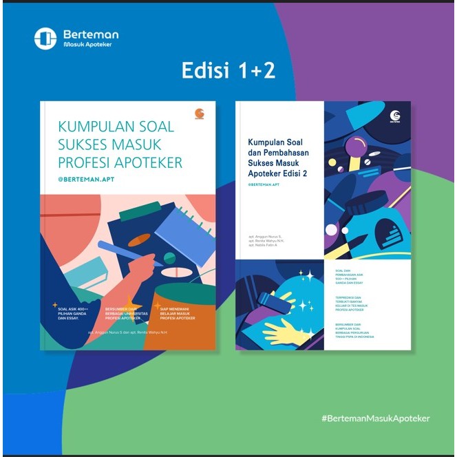 Jual PAKET TEMAN. BUKU SOAL EDISI 1 DAN EDISI 2 @BERTEMAN.APT (Buku ...