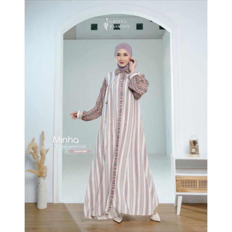 Jual MINHA DRESS BY GHINAFASHION//GAMIS RAYON SALUR TERBARU//GAMIS KEKINIAN//OUT FIT TERBARU ...