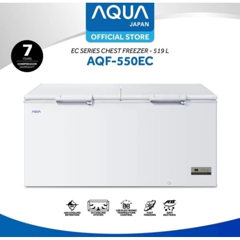 Jual BOX FREEZER AQUA 500LITER AQF-550EC CHEST FREEZER AQUA 500L ...