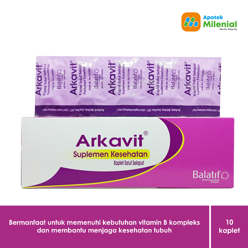 Jual ARKAVIT Strip isi 10 Kaplet / Membantu Memenuhi Kebutuhan Vitamin ...